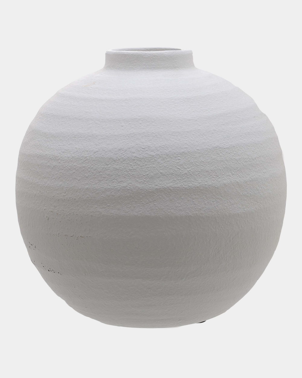 Round White Ceramic Vase - Vases | Everbloom London